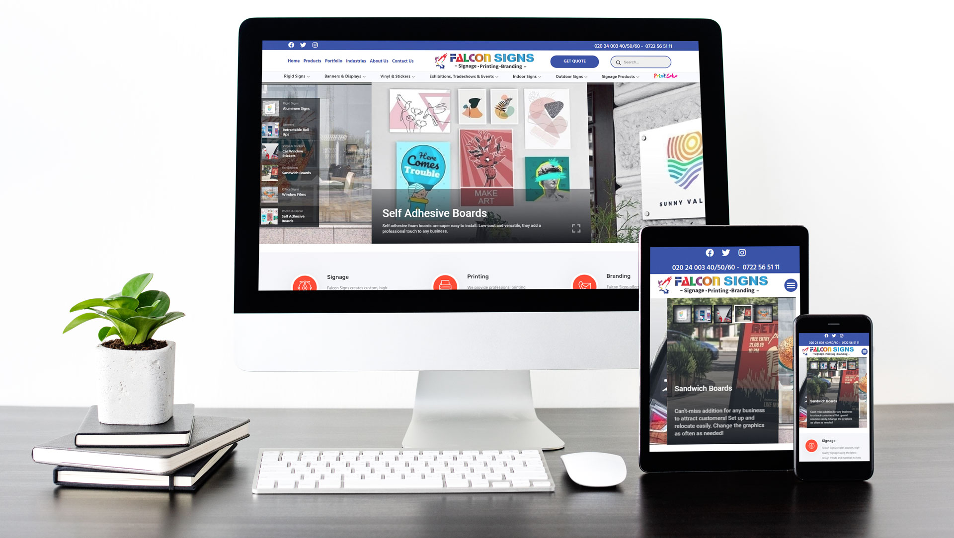 Falcon Signs - Web Unbounded Ltd